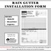 Rain Gutter Installation Company Estimate, Invoice or Work Order ...