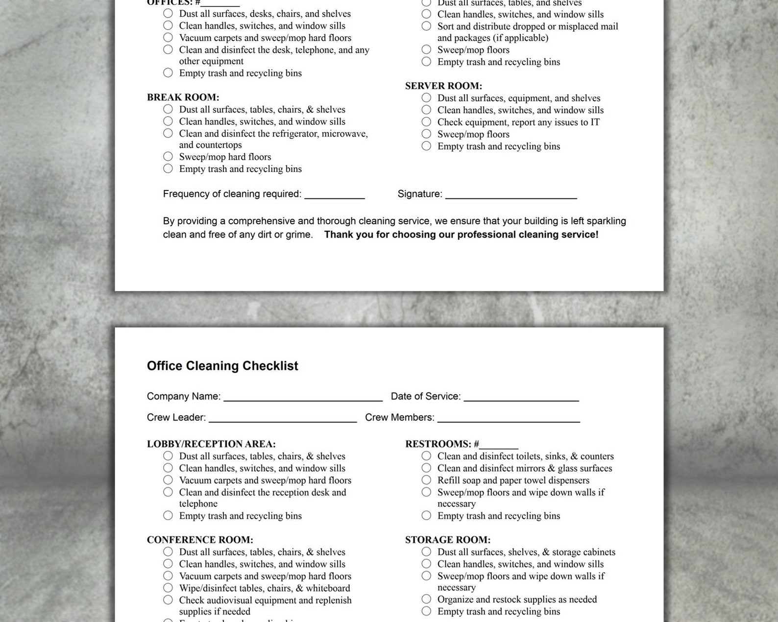 Janitorial Cleaning Checklist, Commercial Office Building Cleaning ...