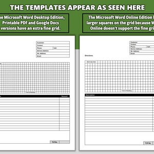 Gutter Installation Estimate, Invoice or Work Order, Printable Rain ...