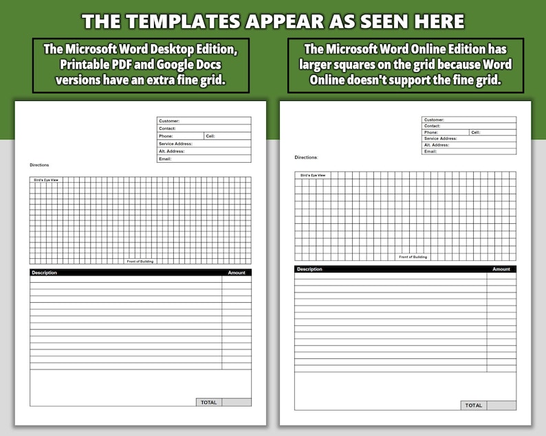 Gutter Installation Estimate, Invoice or Work Order, Printable Rain Gutter Estimate PDF ...