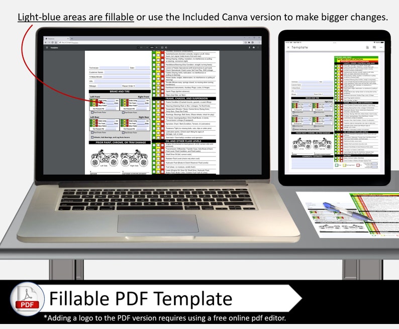 ATV Multi-point Inspection Checklist, Pre-purchase / Preventive ...