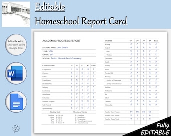 Blank School Progress Report Template