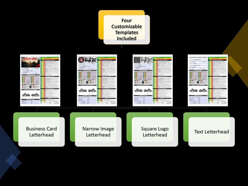 Visual Motorcycle Inspection Report Fillable PDF Multi-point Motorcycle ...