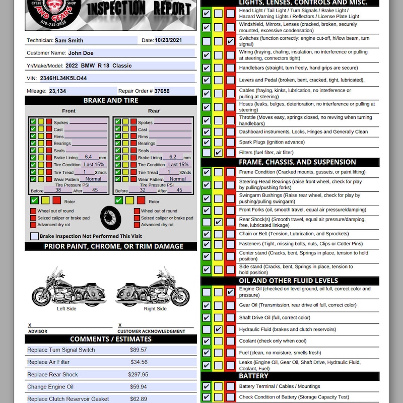 Motorcycle Digital Flyer - Etsy