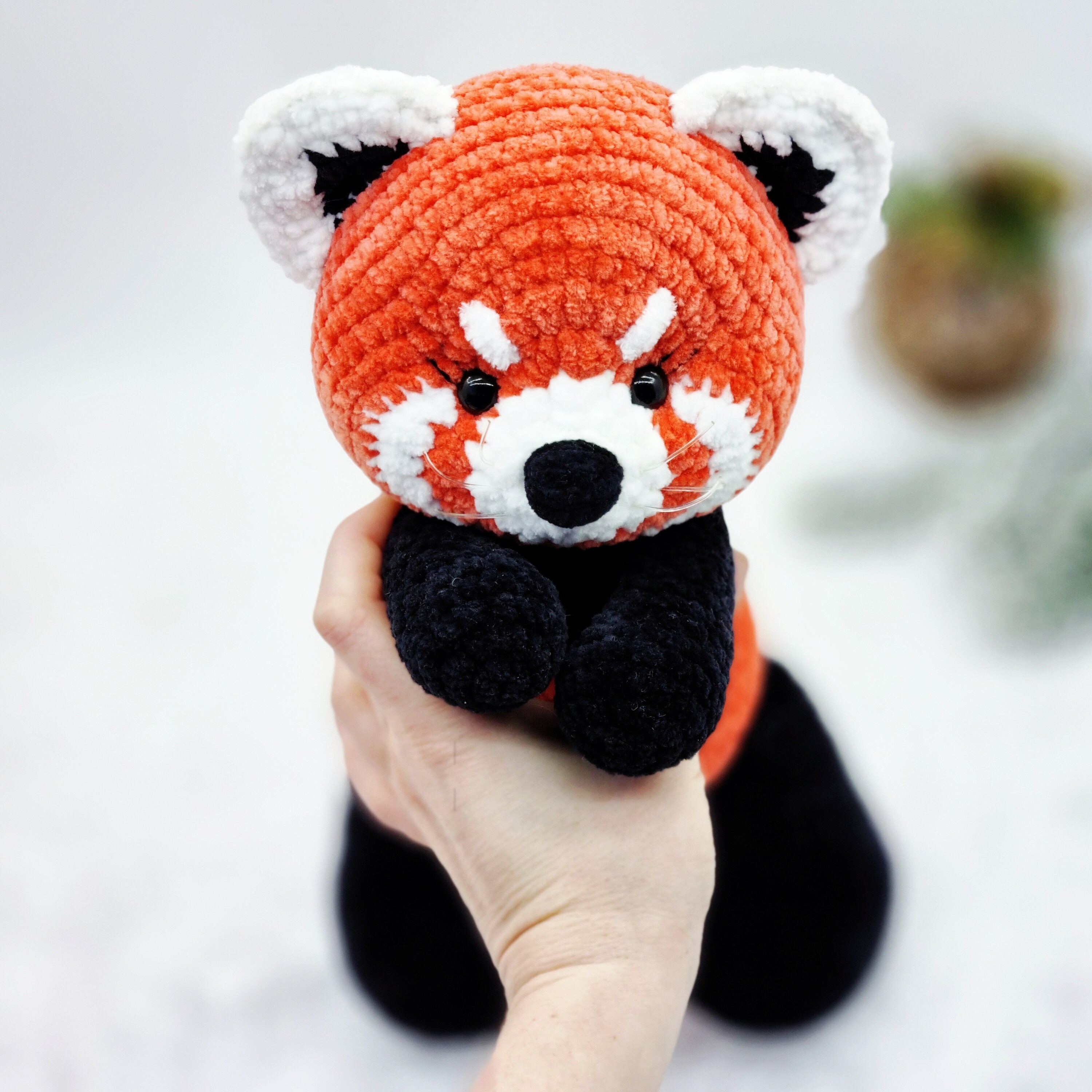 Crochet red panda pattern Amigurumi red panda bear Stuffed - Etsy.de