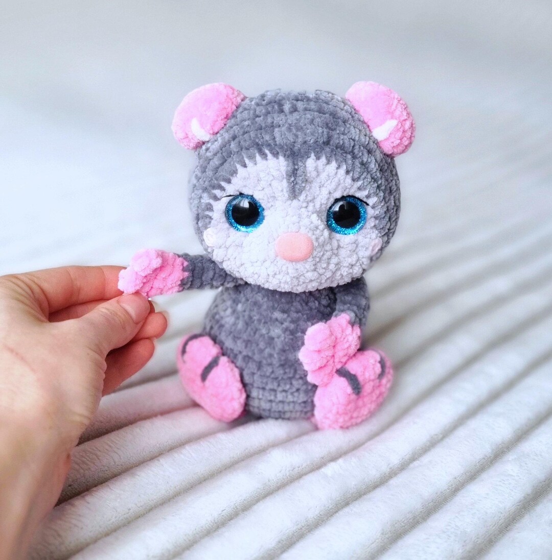 Crochet Opossum Amigurumi Opossum Crochet Opossum Pattern Crochet ...
