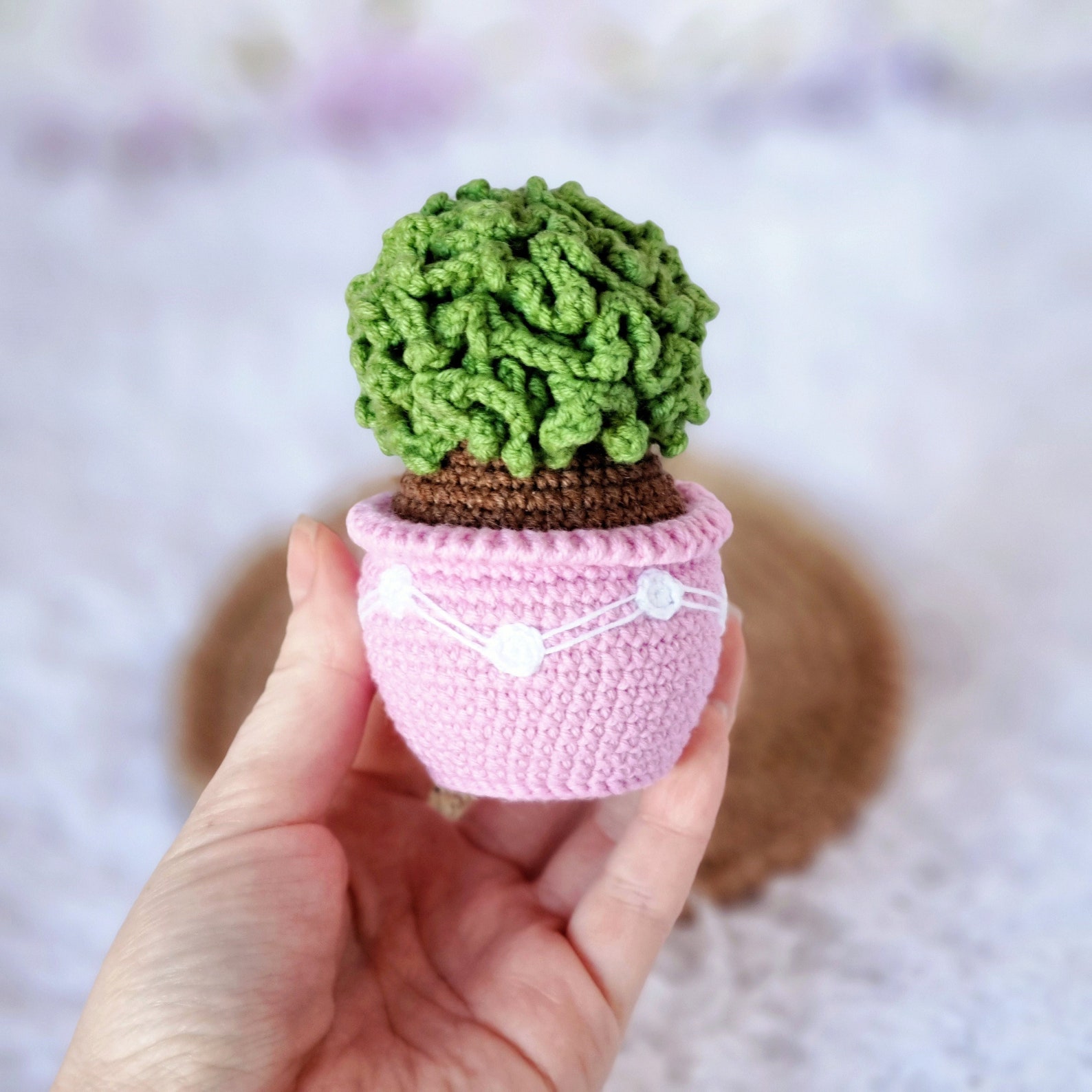 Crochet Flower Pattern Flower in a Pot Pattern Amigurumi - Etsy