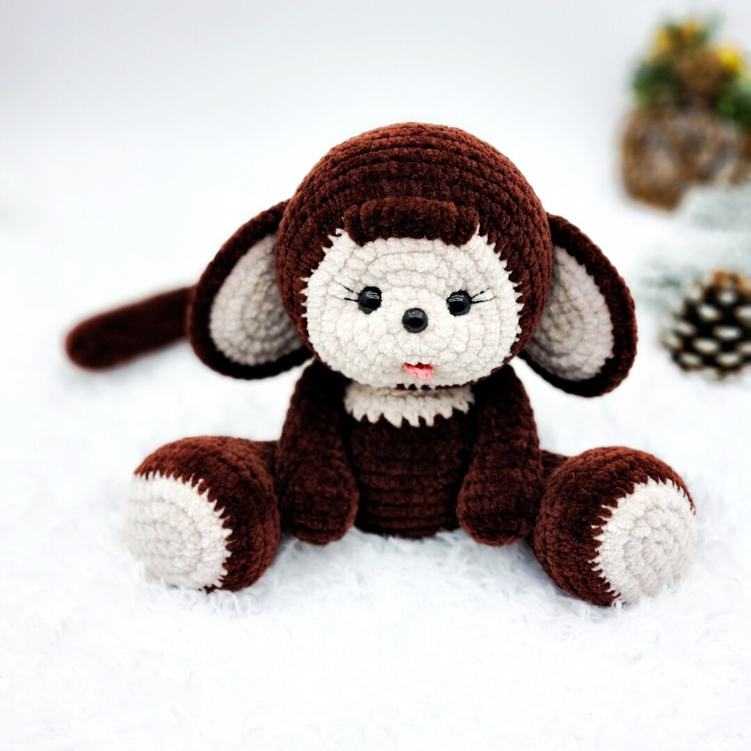 Crochet Monkey Pattern Amigurumi Monkey Stuffed Monkey Pattern Crochet ...