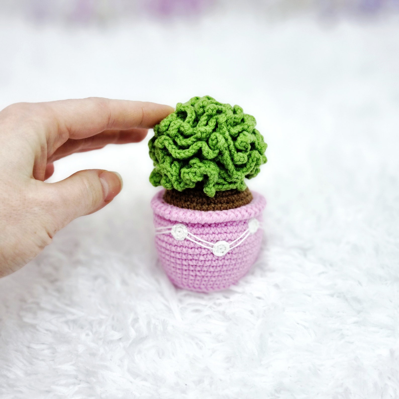 Crochet Flower Pattern Flower in a Pot Pattern Amigurumi - Etsy