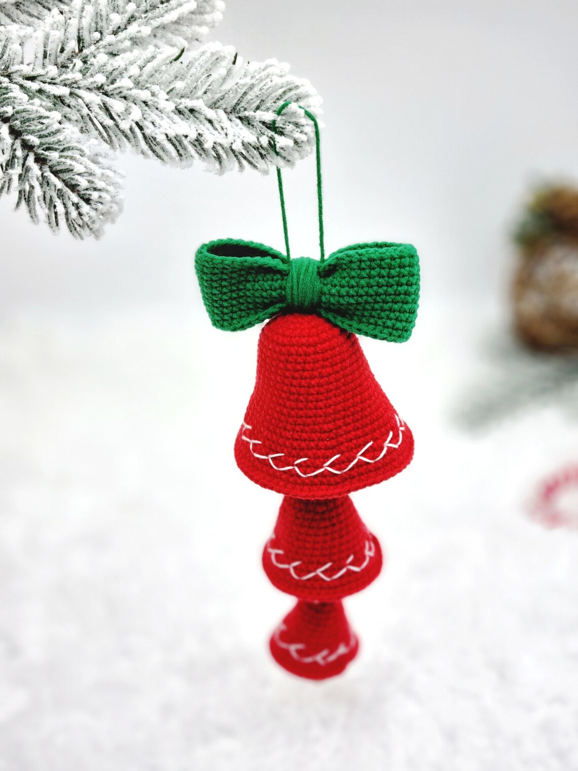 Crochet Bells Pattern Crochet Christmas Bell Ornaments - Etsy
