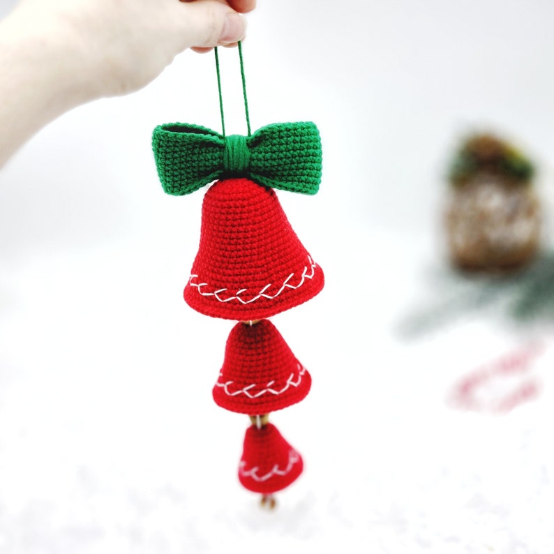 Crochet Bells Pattern Crochet Christmas Bell Ornaments - Etsy