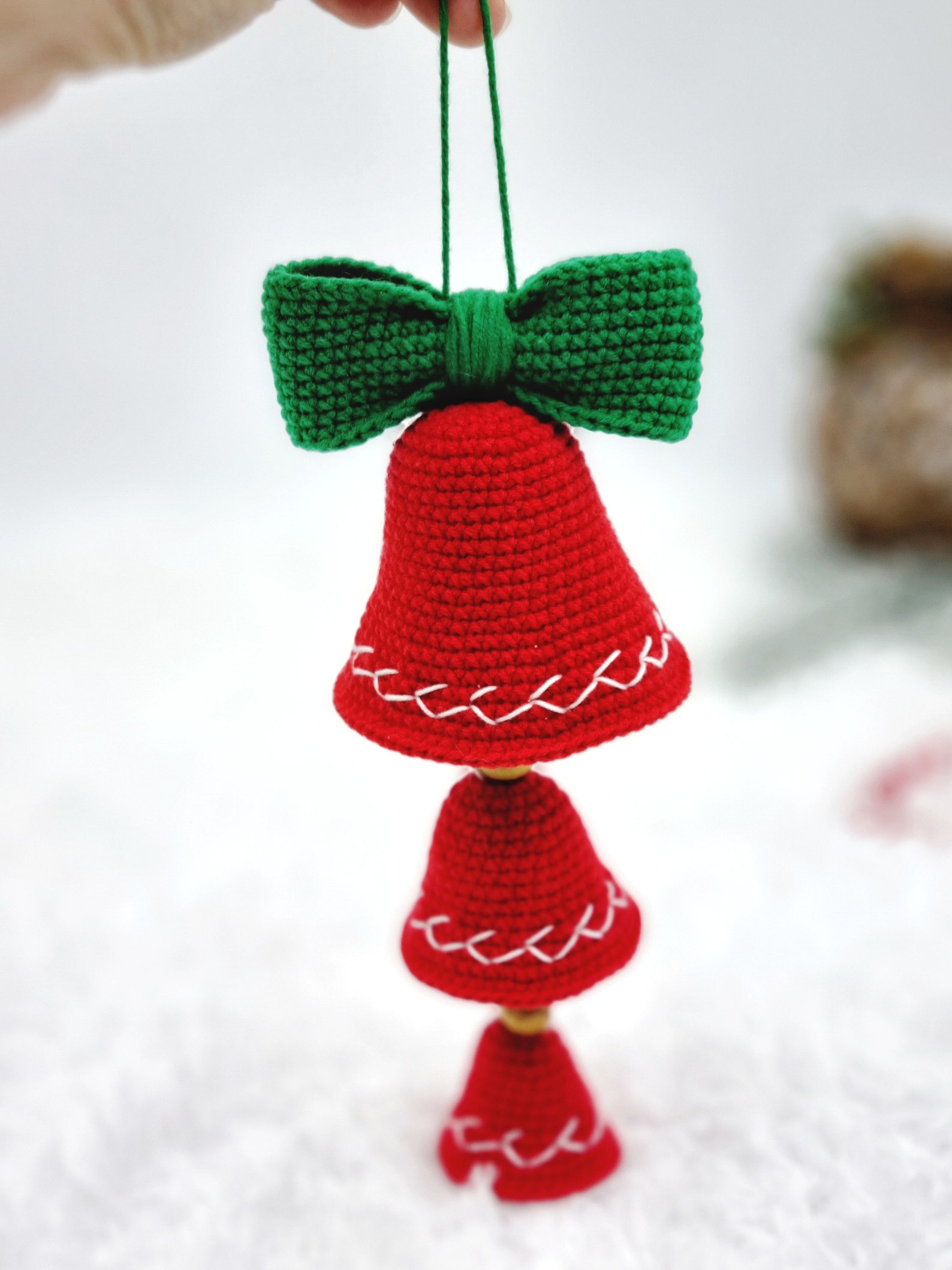 Crochet Bells Pattern Crochet Christmas Bell Ornaments - Etsy