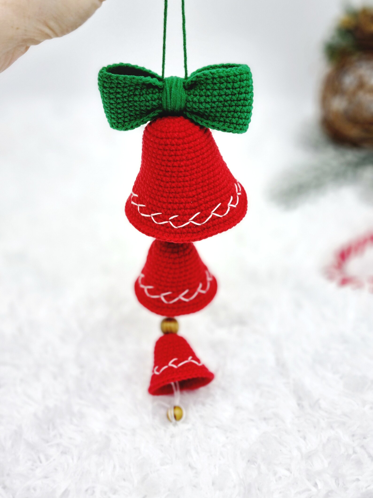 Crochet Bells Pattern Crochet Christmas Bell Ornaments - Etsy