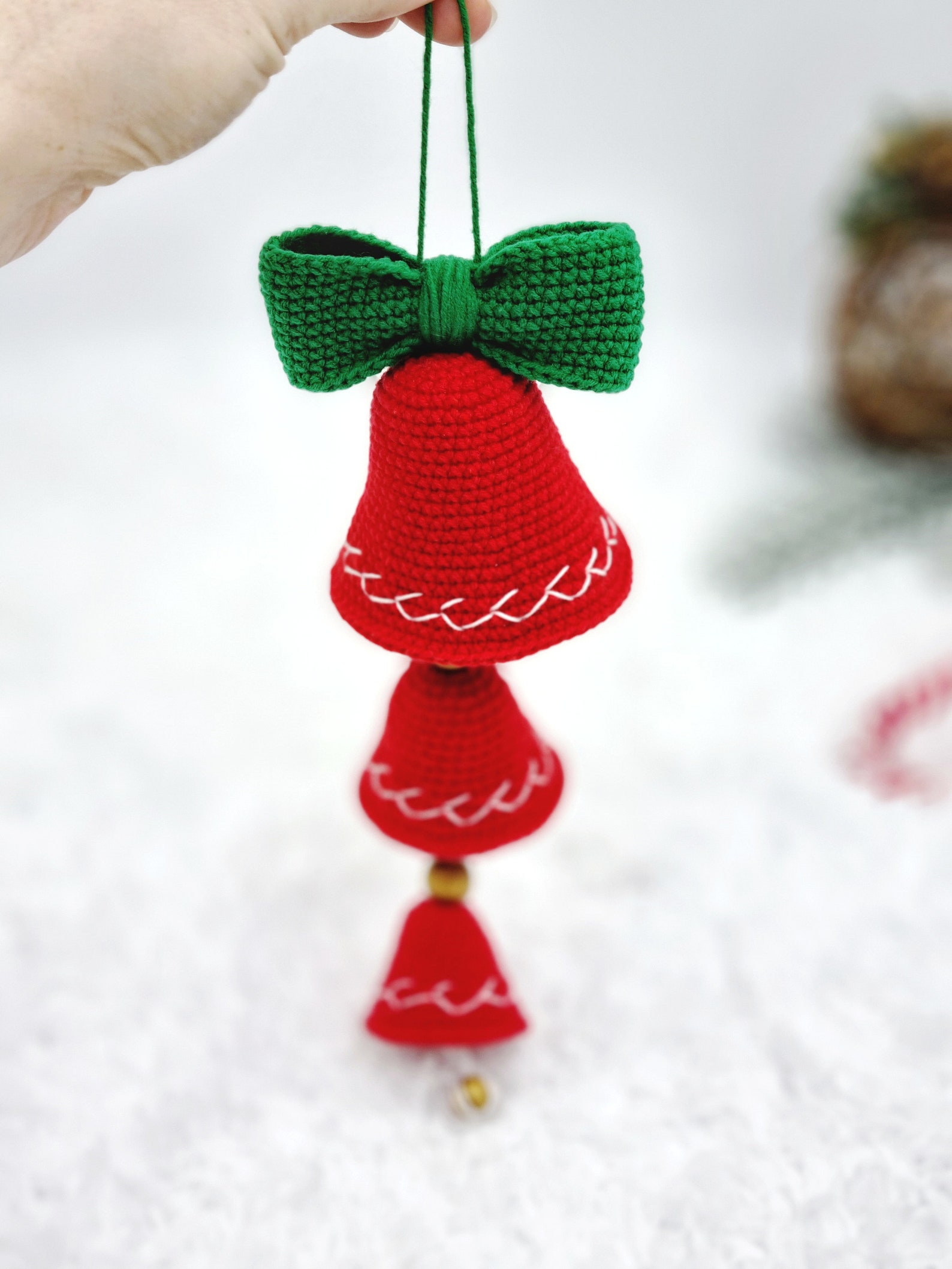 Crochet Bells Pattern Crochet Christmas Bell Ornaments - Etsy