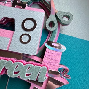 Sewing Machine Cake Topper, Sewing Themed, Crafty Cake Topper, Sewing ...