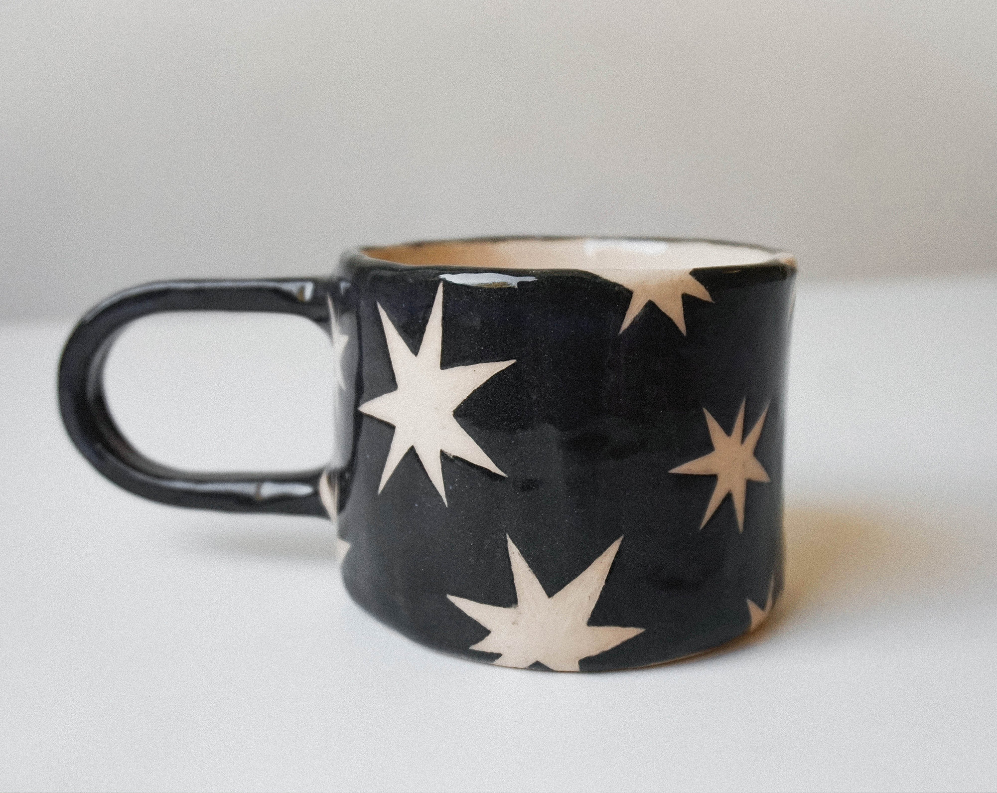 Cute Sgraffito Stars Mug Handmade Aesthetic Mug Witchy Mug | Etsy