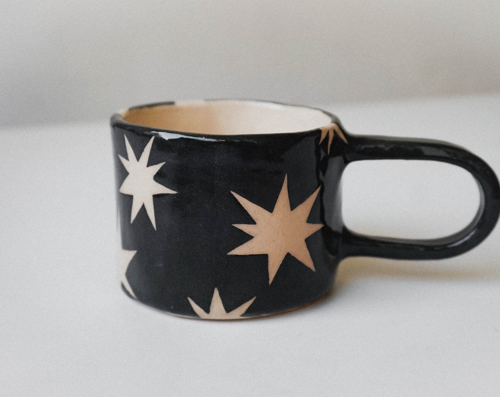 Cute Sgraffito Stars Mug Handmade Aesthetic Mug Witchy Mug | Etsy