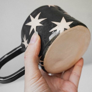 Cute Sgraffito Stars Mug Handmade Aesthetic Mug Witchy Mug | Etsy