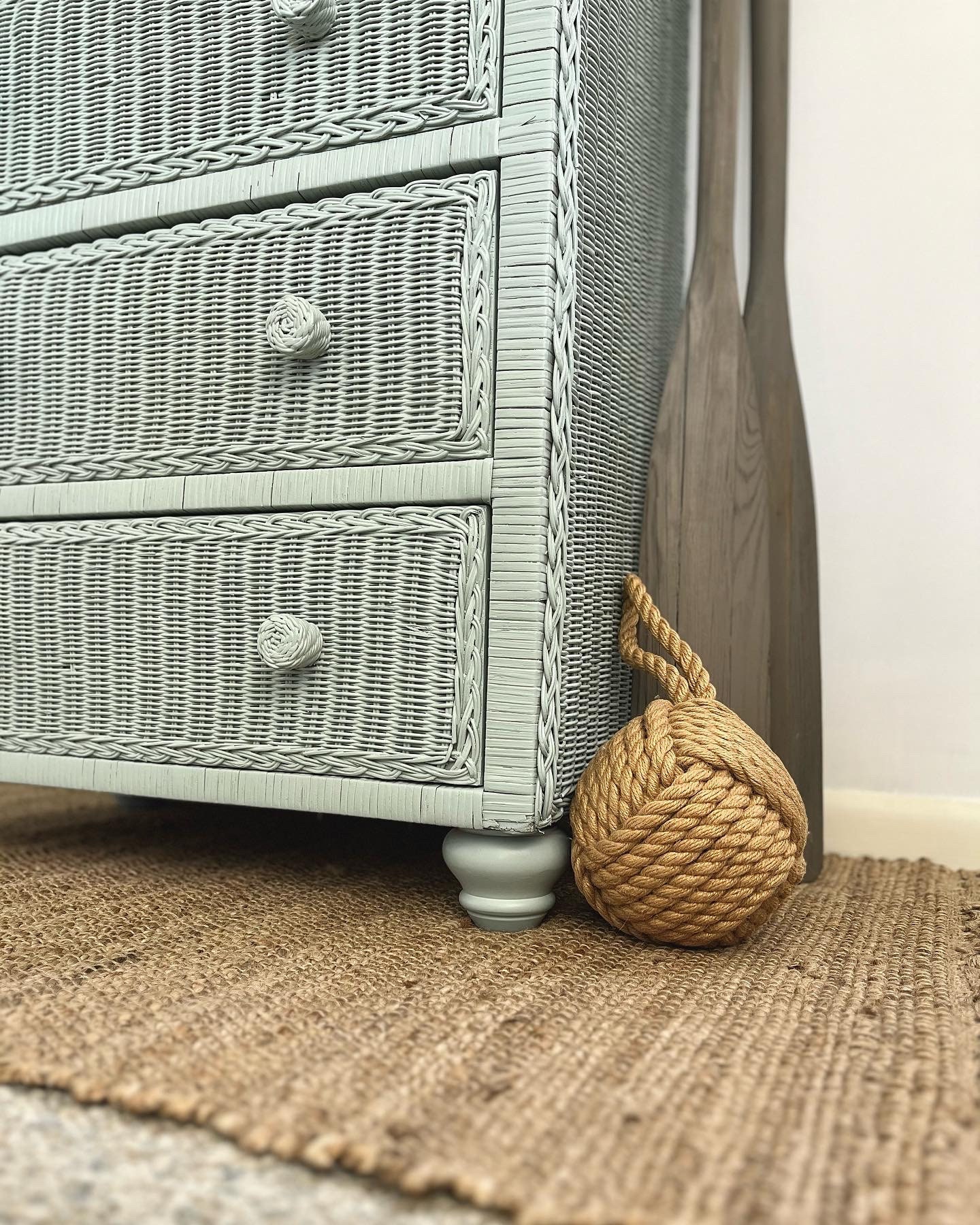 Painted Wicker Bureau Chest ***sold***please Do Not Purchase - Etsy