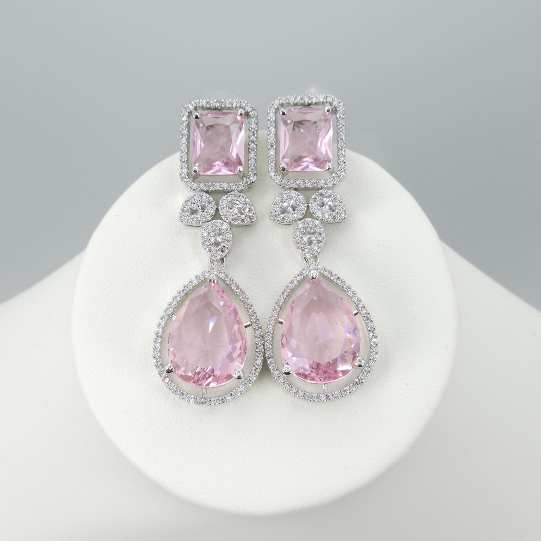 Alice - American Diamond Earrings - Etsy