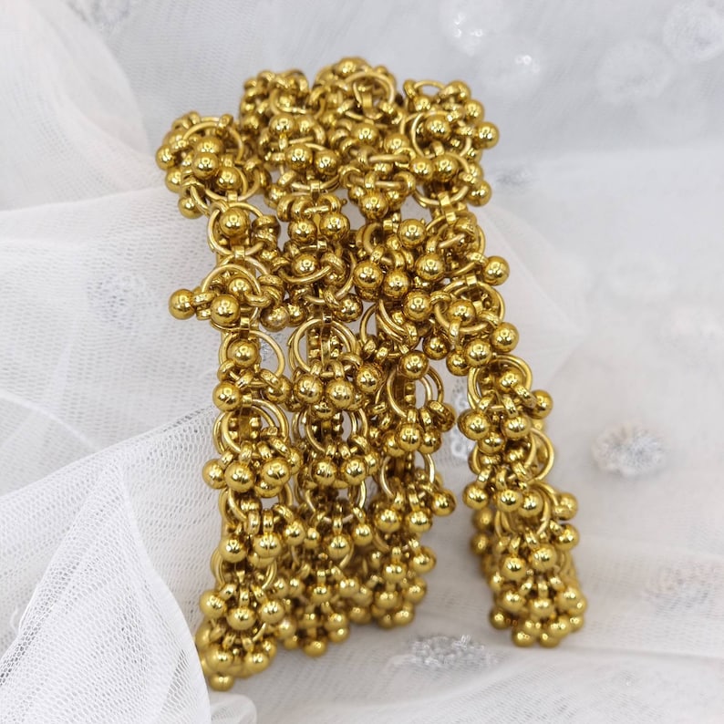 Set of 4 Gold Plated Ghungroo Indian Asian Bangles, Chooriyan Bangle ...