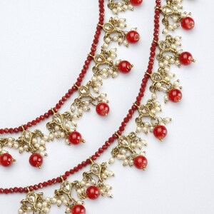 Antique Gold Polki Stone Anklets: Indian Pearl Jhanjara (pair) - Etsy