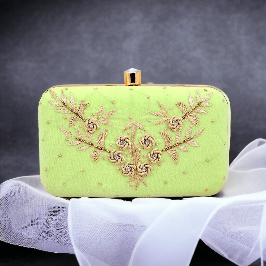 Dhani Mint Green Clutch - Etsy