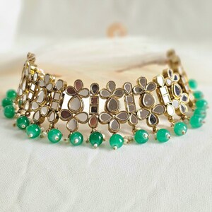 Mirror Work Jewelry Set, Indian Jewelry, Pakistani Jewelry, Panjabi ...