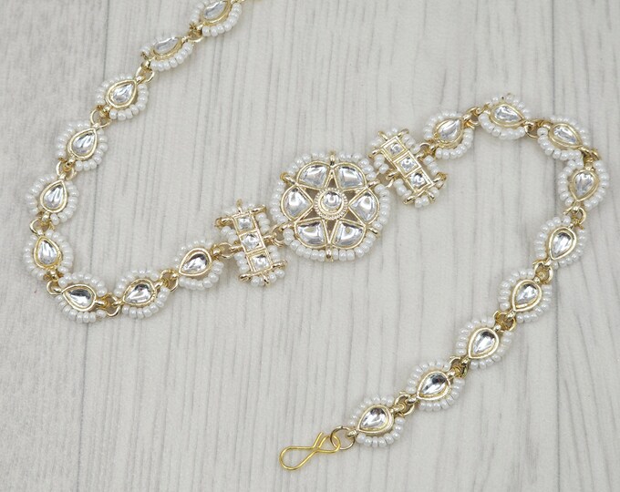 Alia Bhatt Inspired Kundan Head Band/sheesh Phool /indian Bridal Matha ...