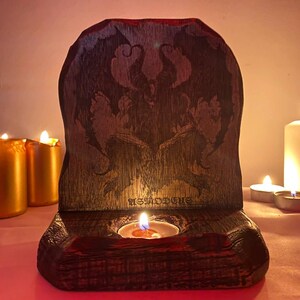 Asmodeus Asmodeus Altar Wooden Altar Demon Demon Statue Goetia Demon ...
