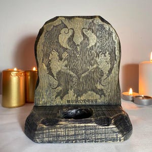 Asmodeus Asmodeus Altar Wooden Altar Demon Ritual Altar Goetia Demon ...