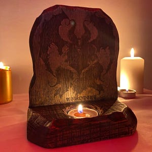 Asmodeus Asmodeus Altar Wooden Altar Demon Demon Statue Goetia Demon ...