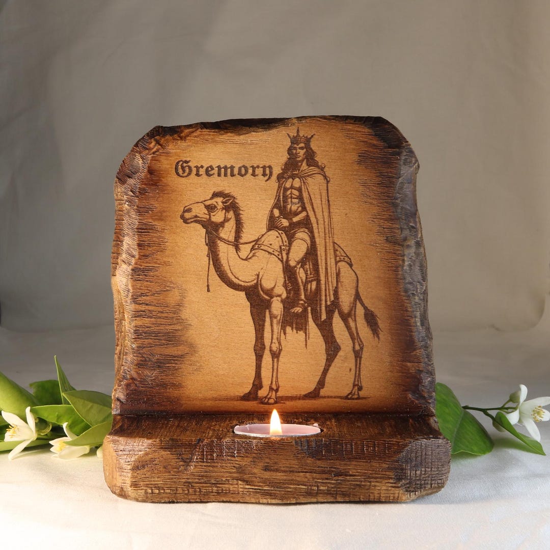 Handmade Wooden Gremory Altar: Occult Demon Statue, Witchcraft Decor - Etsy
