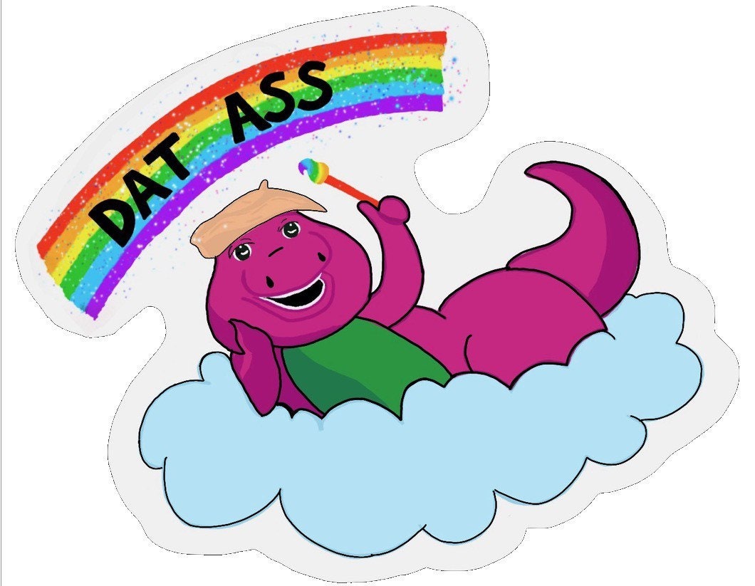 Barney Sticker - Etsy