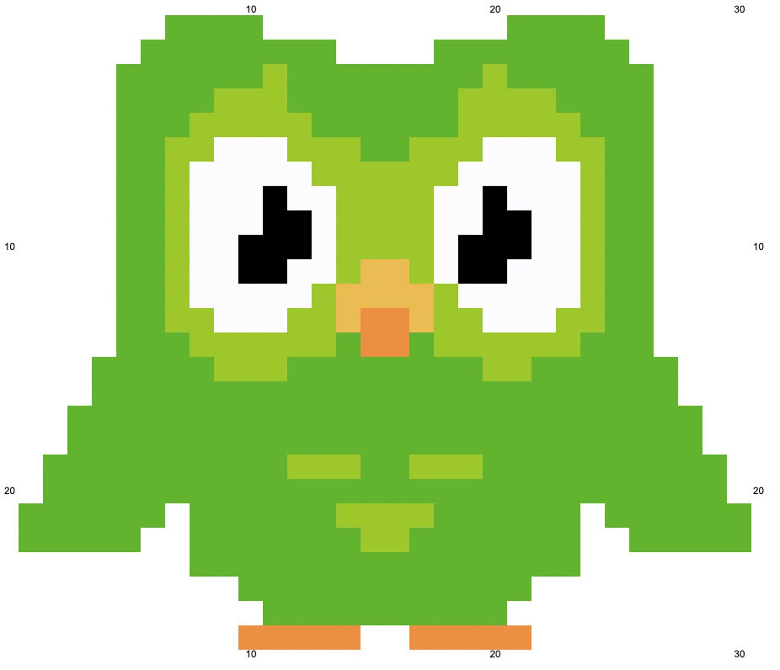 Duo the Duolingo Owl Cross Stitch Charm | Etsy