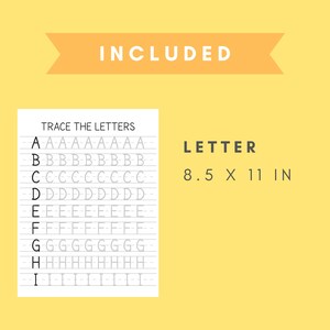 Printable Trace the Alphabet and Numbers, Tracing Worksheets for Kids ...