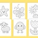 6 Printable Spring Dot Marker Coloring Pages for Kids | Dot Marker ...