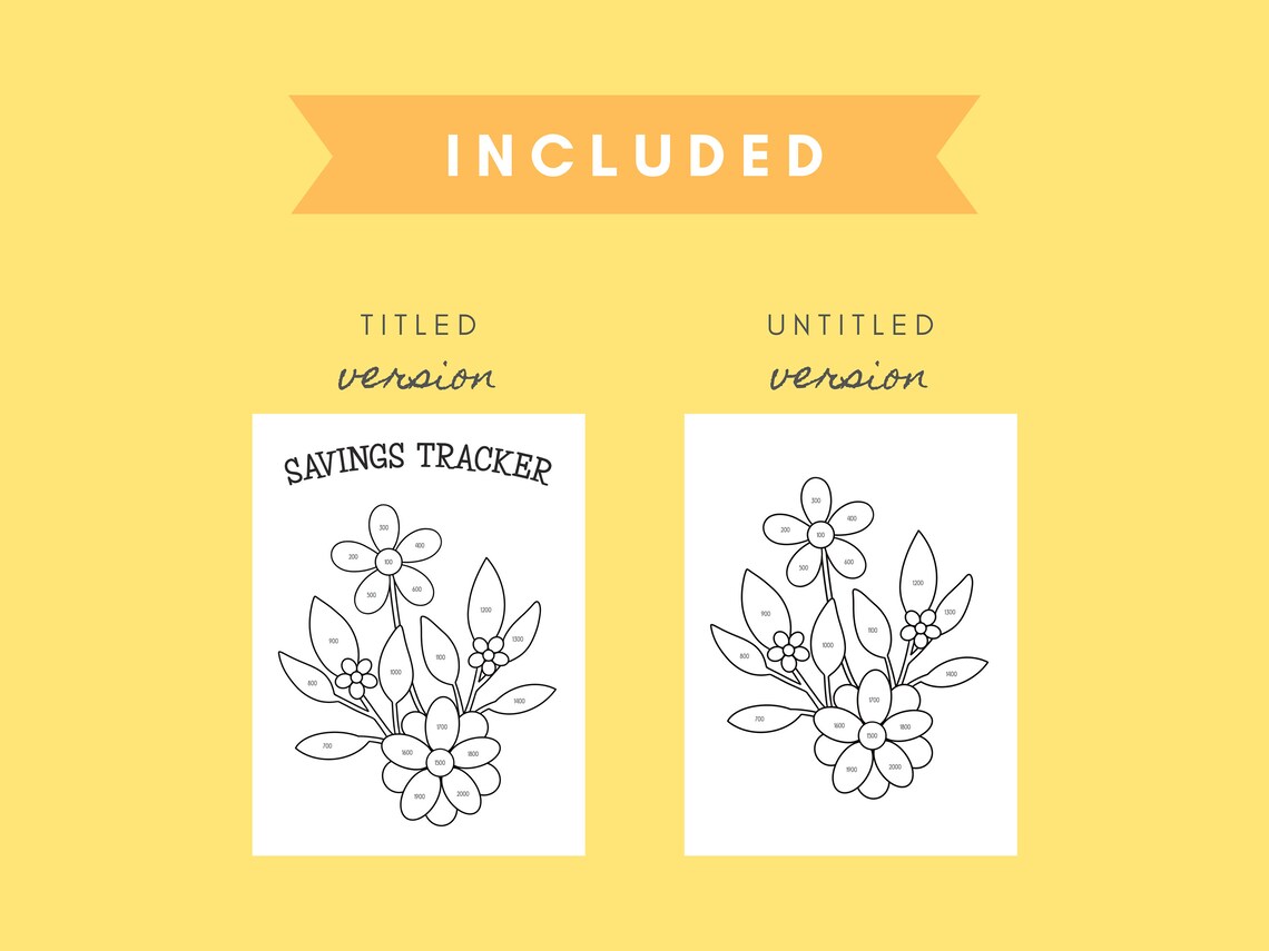 Printable Savings Tracker Sinking Funds Emergency Fund Instant Download ...