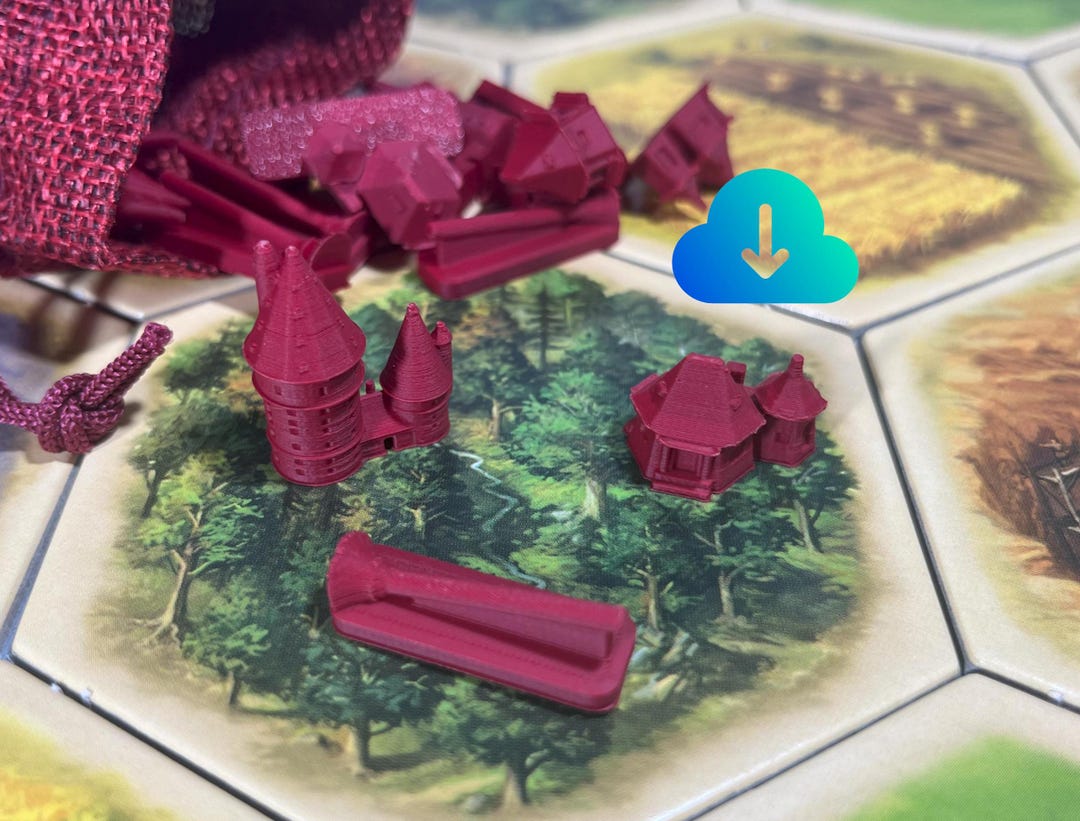 STL Files for Hogwarts Wizard Custom Pieces for Popular Hex Based Board ...