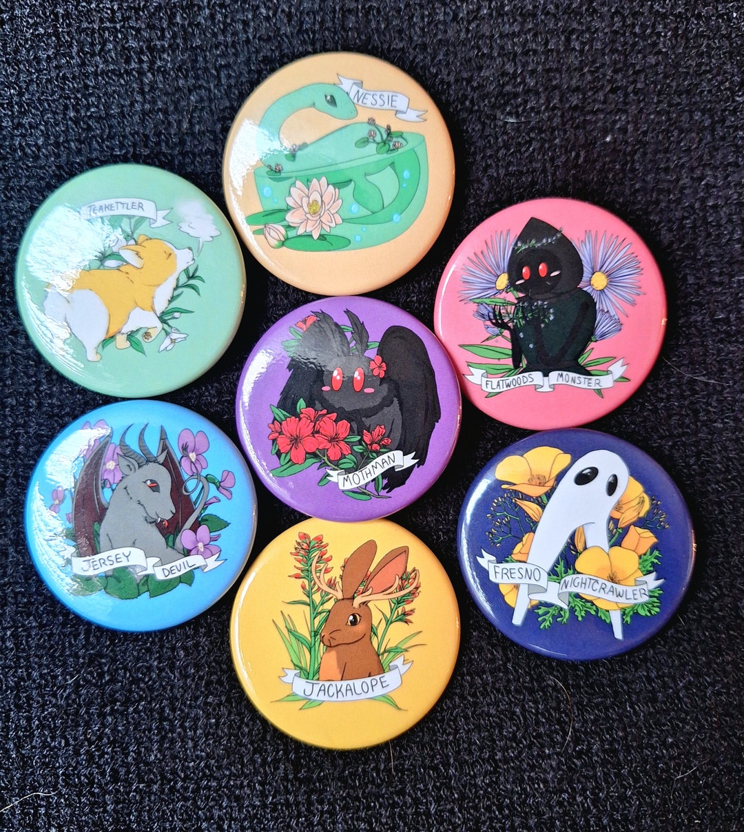 Cute Cryptid Pins - Etsy