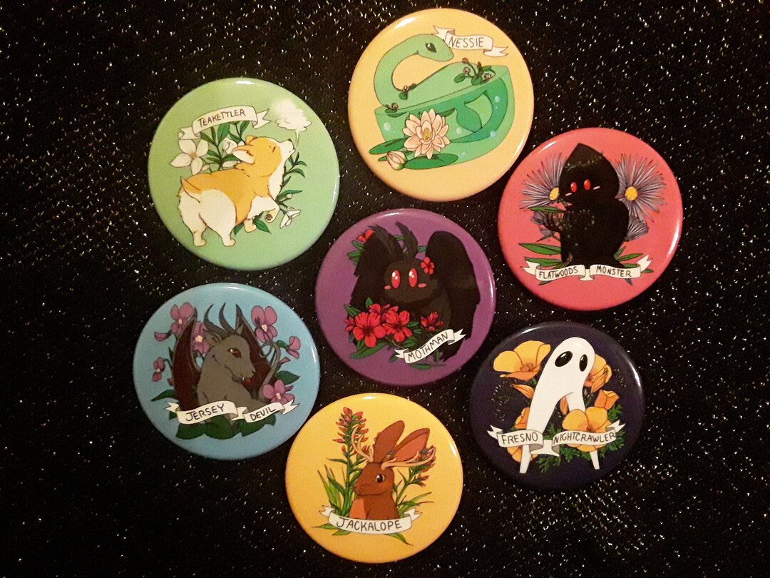 Cute Cryptid Pins - Etsy