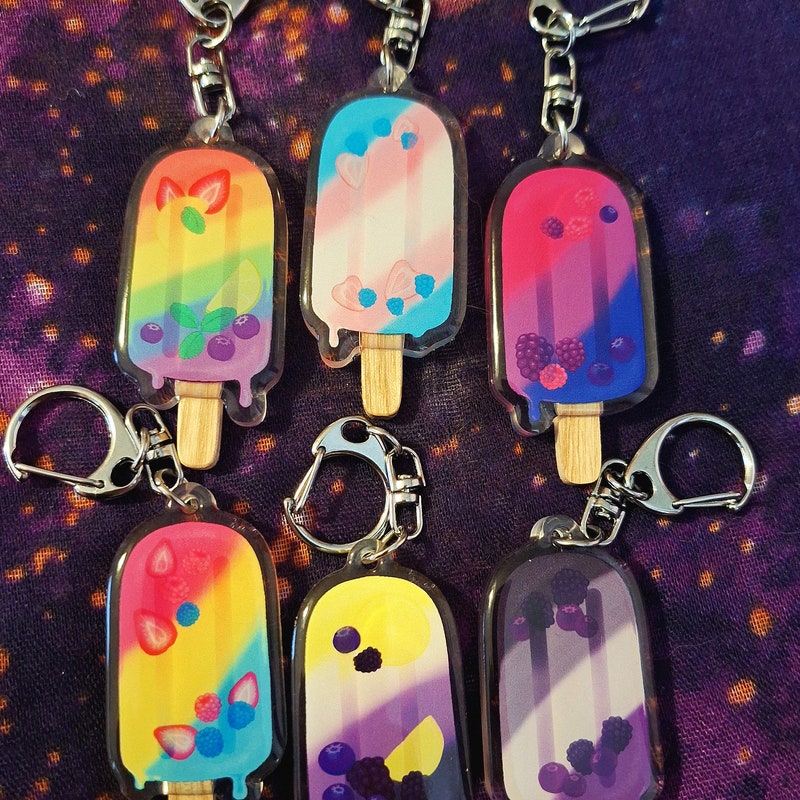 Popsicle Keychain - Etsy
