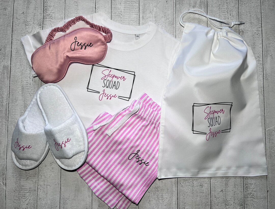 PERSONALISED SLEEPOVER BUNDLE | Personalised Sleepover Kit | Kids ...