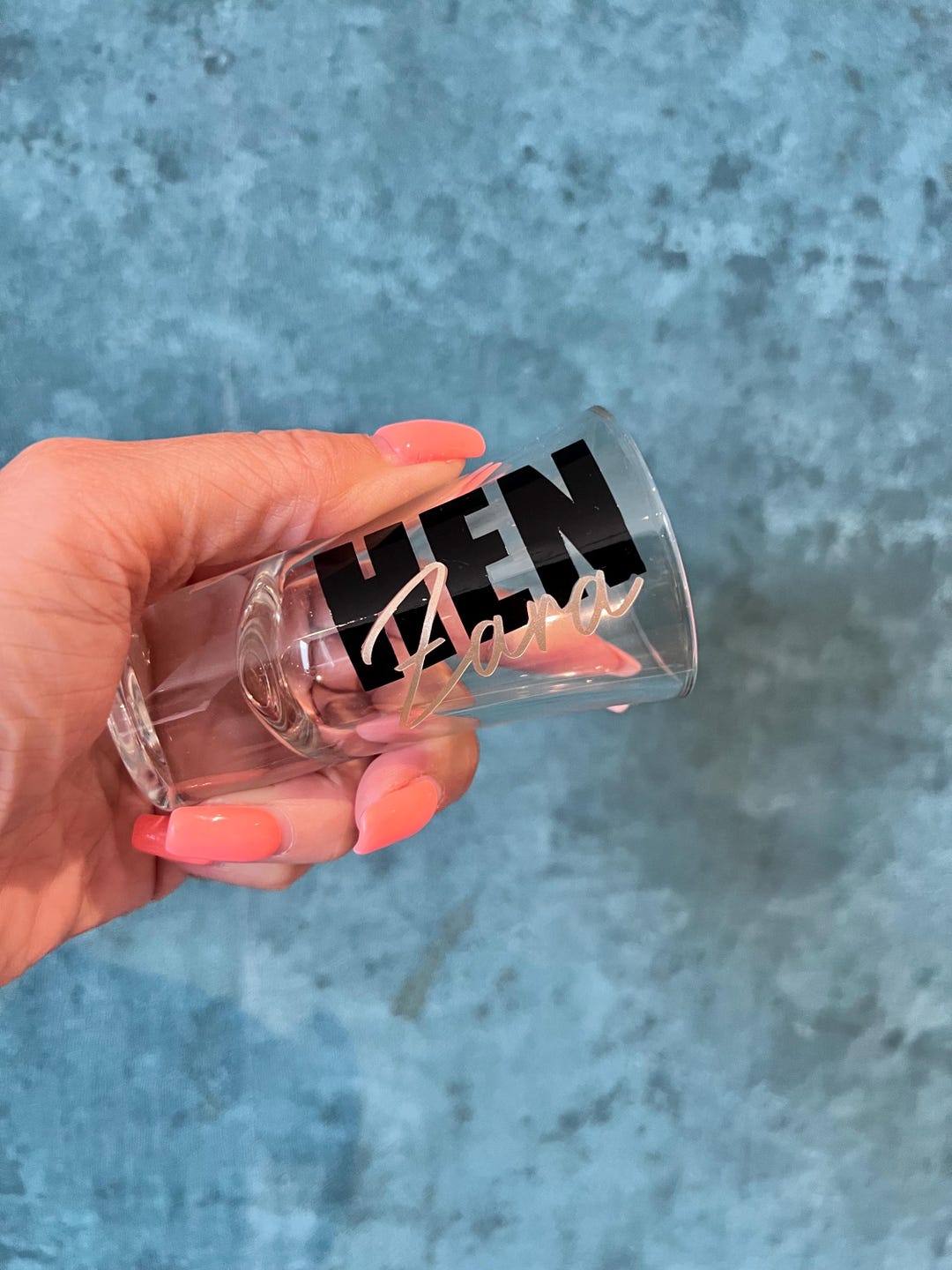 HEN PARTY GLASS Hen Party Shot Glass Personalised Shot Glass Hen Do ...