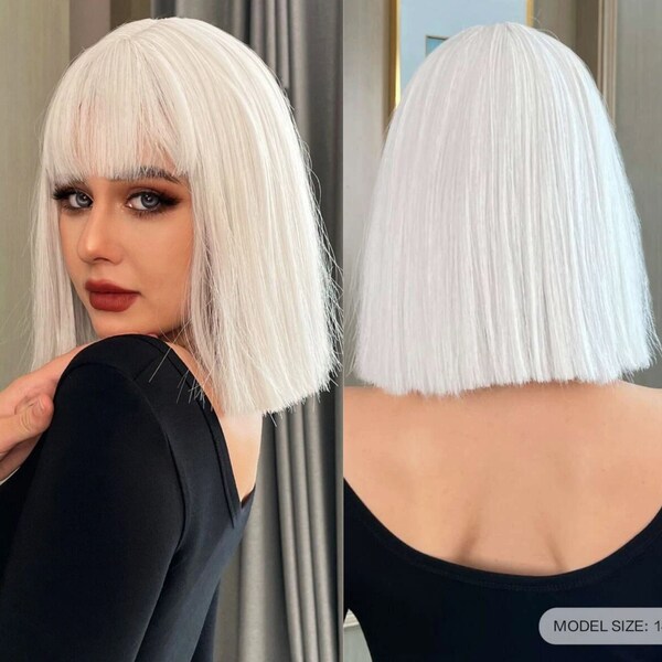 White Wig - Etsy