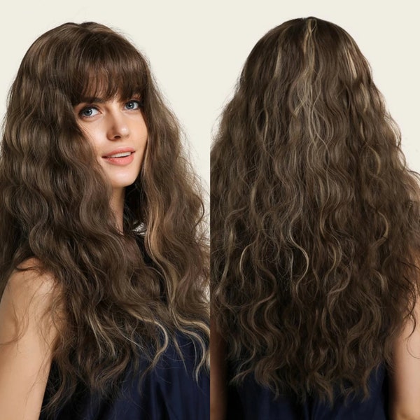 Long Curly Wig - Etsy