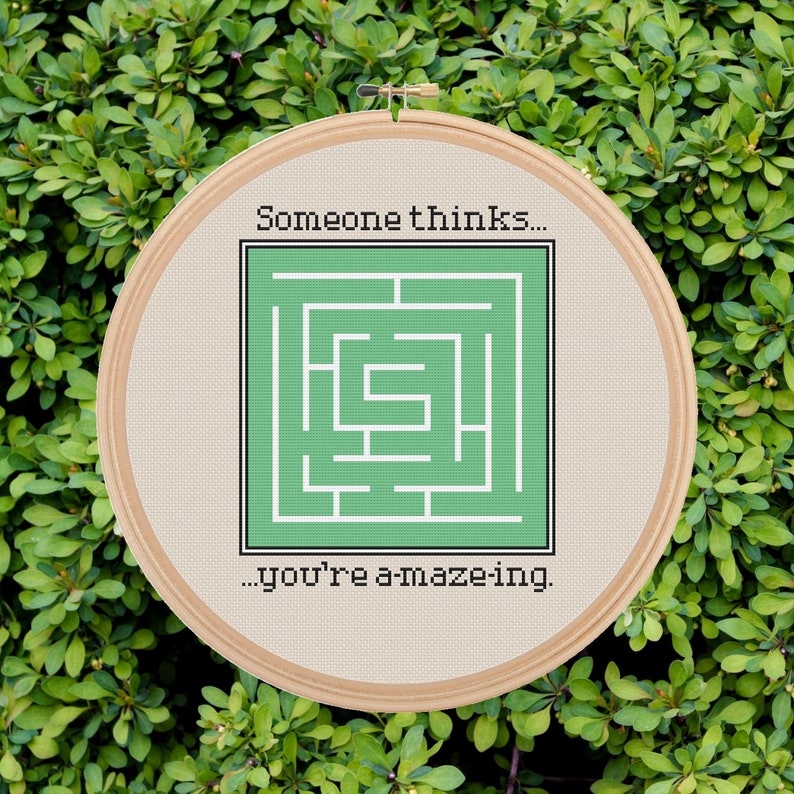Maze Pun Cross Stitch Pattern PDF Pattern Keeper Compatible A-maze-ing ...