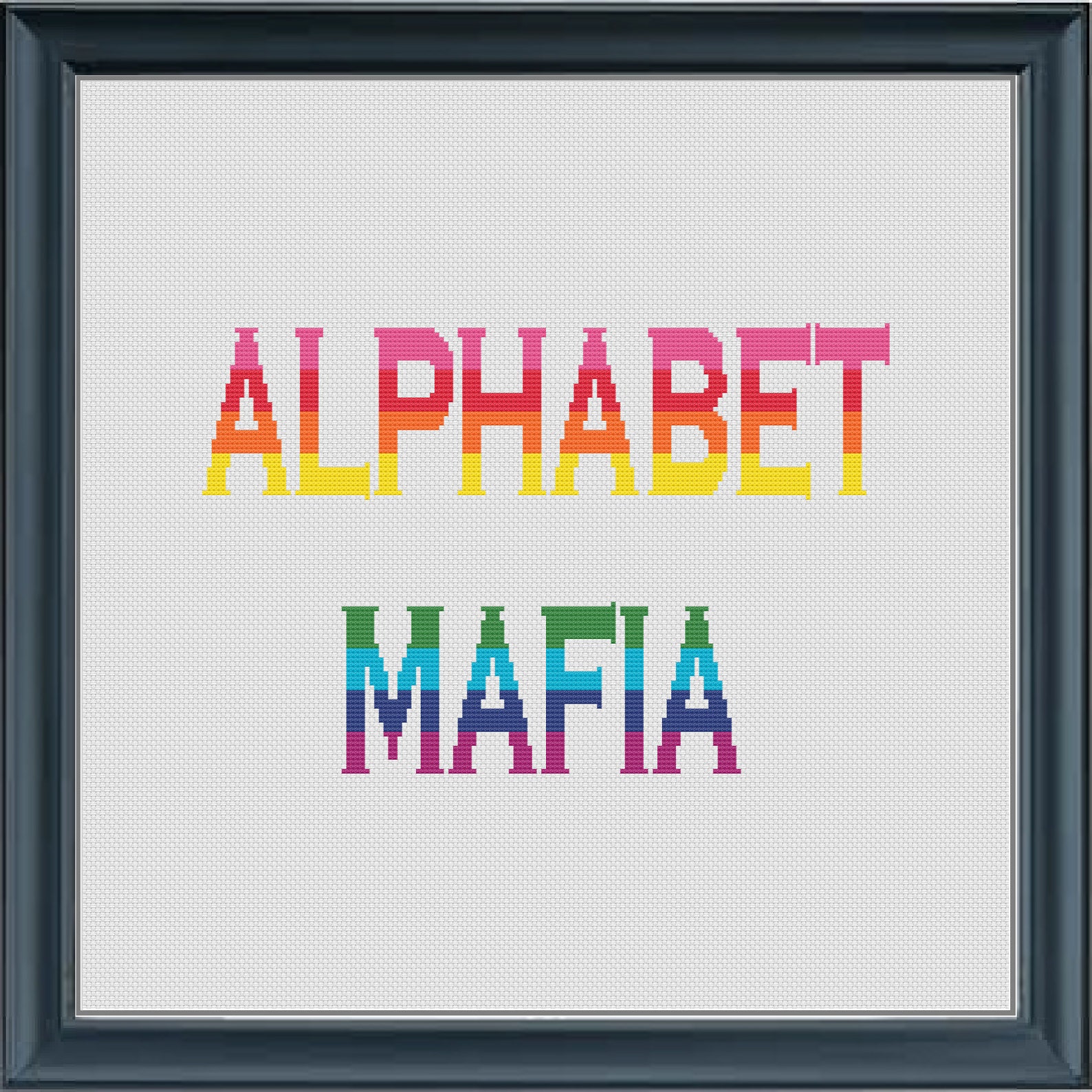 Alphabet Mafia Pride 2021 Cross-stitch Pattern pattern Keeper ...
