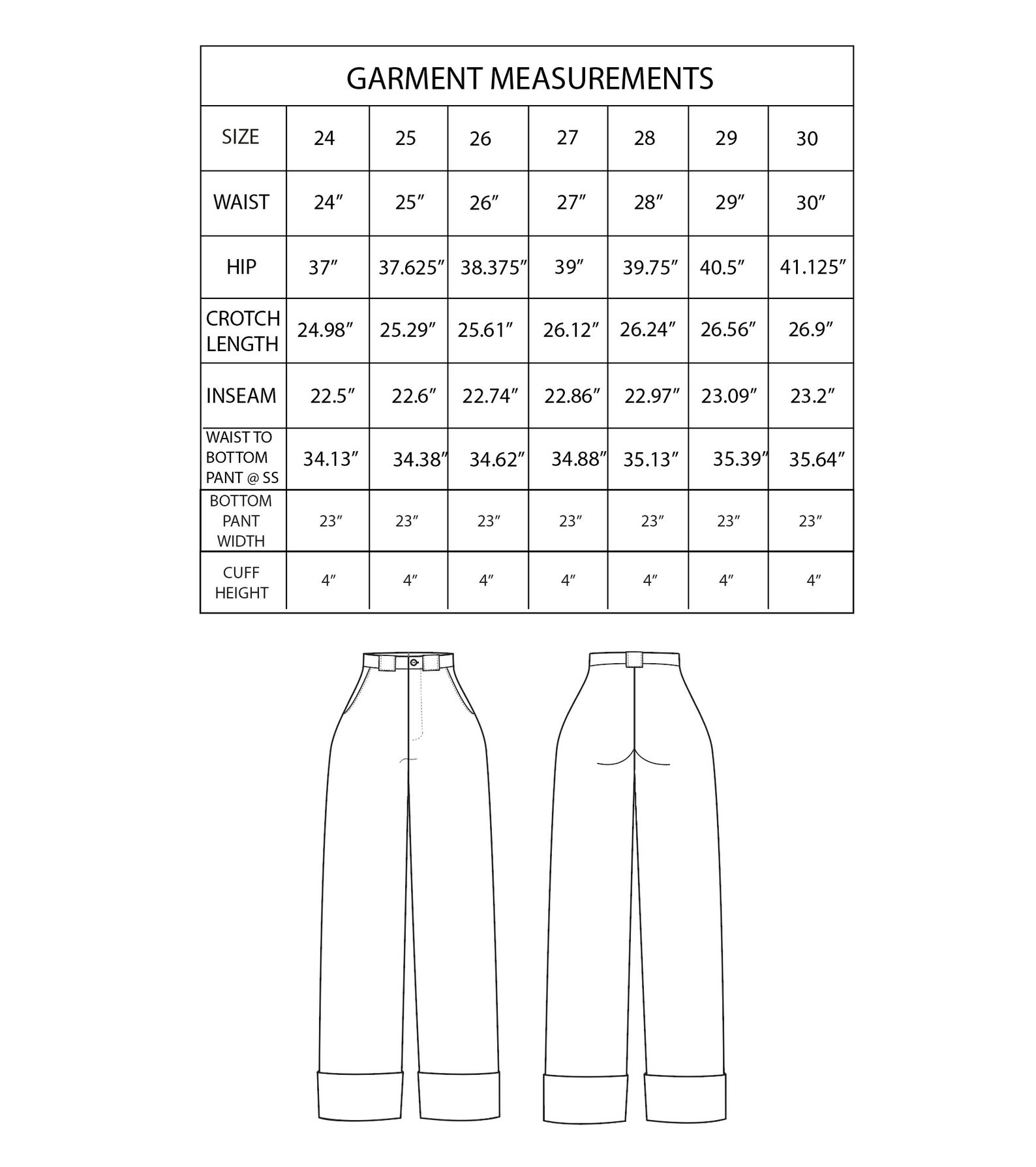 Lygia High Waist Wide Leg Pant Pattern PDF - Etsy
