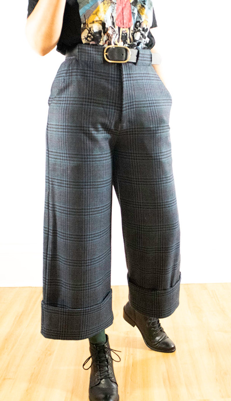 Lygia High Waist Wide Leg Pant Pattern PDF - Etsy